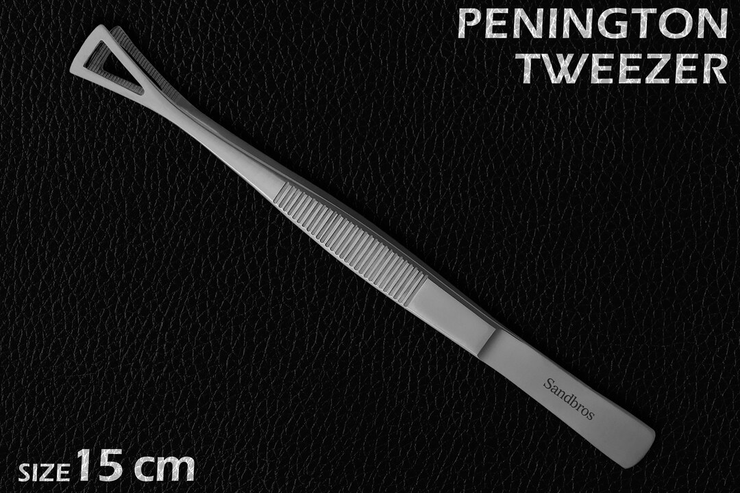Sandbros Serrated Tip Tweezers, Multipurpose Use, 15cm Penington Body ...