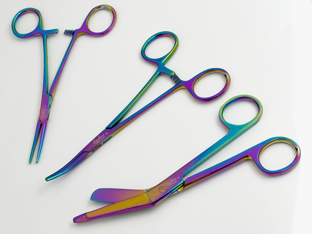 Sandbros Engraved Nurse Gift Set 3 Pcs Multi Titanium Color Stainless ...