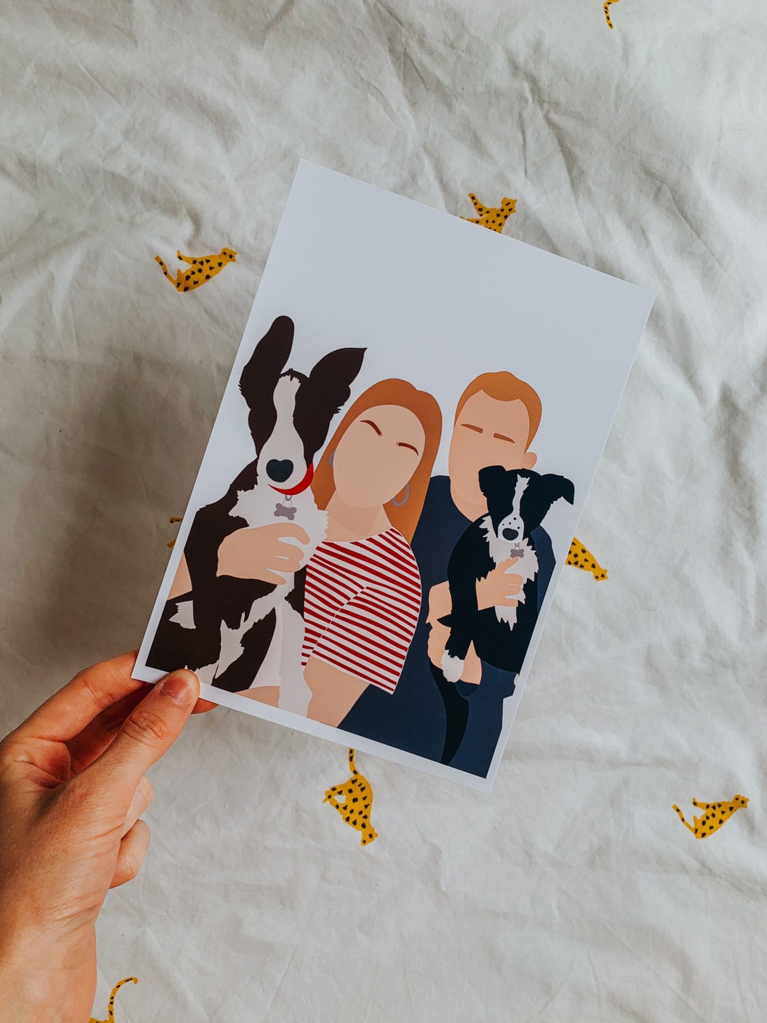 Custom Outline Illustration, From Photo, Cartoon, Faceless, Birthday ...