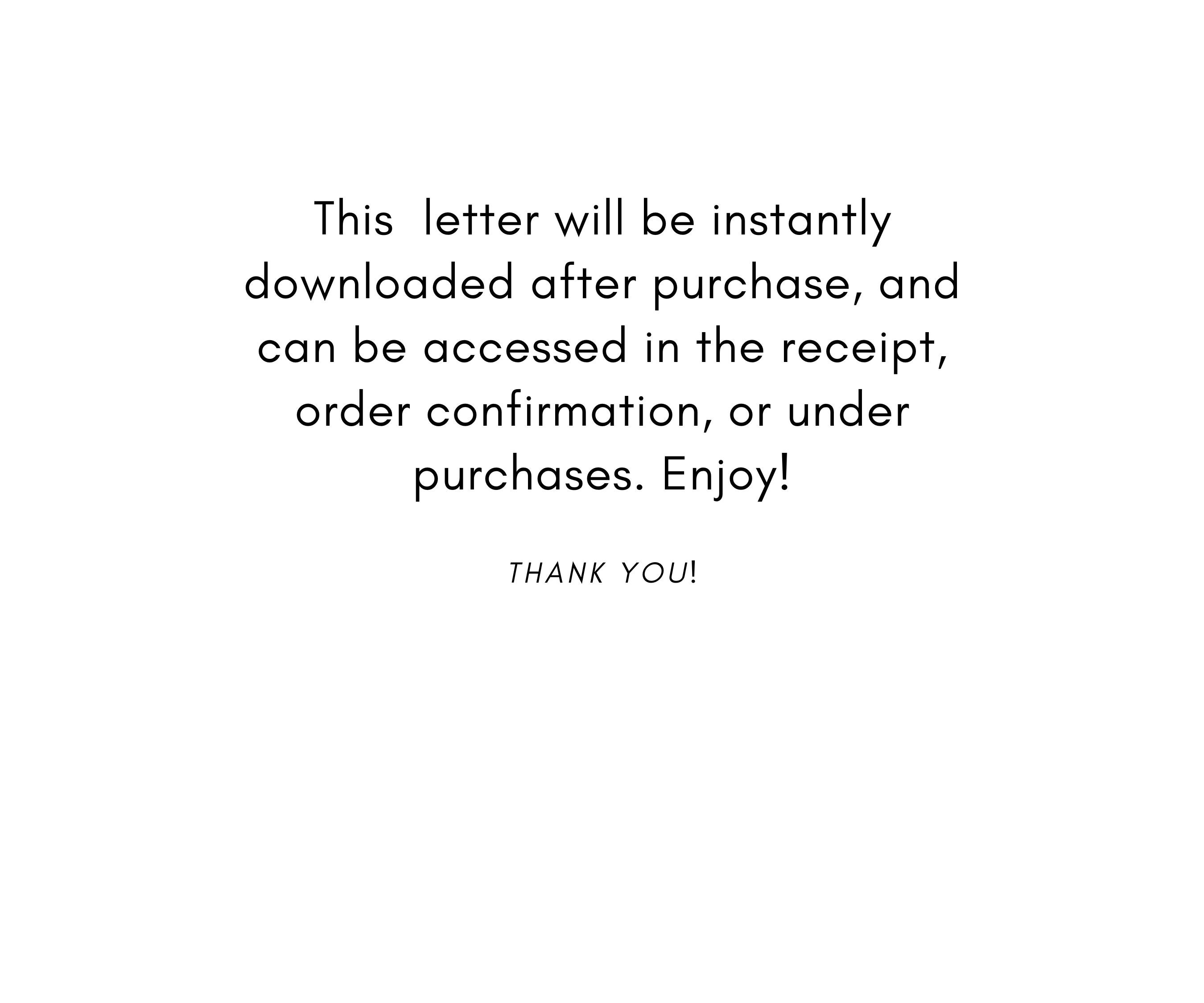 Draco Love Letter- Instant Download- 2 Page and Gender Neutral - Etsy