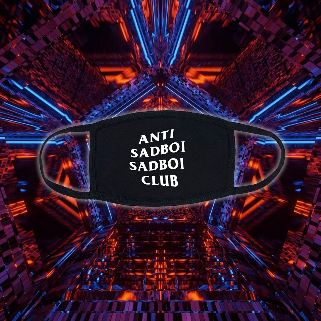 Sadboi Mask - Rave, Edm, Club, House, Music - Etsy