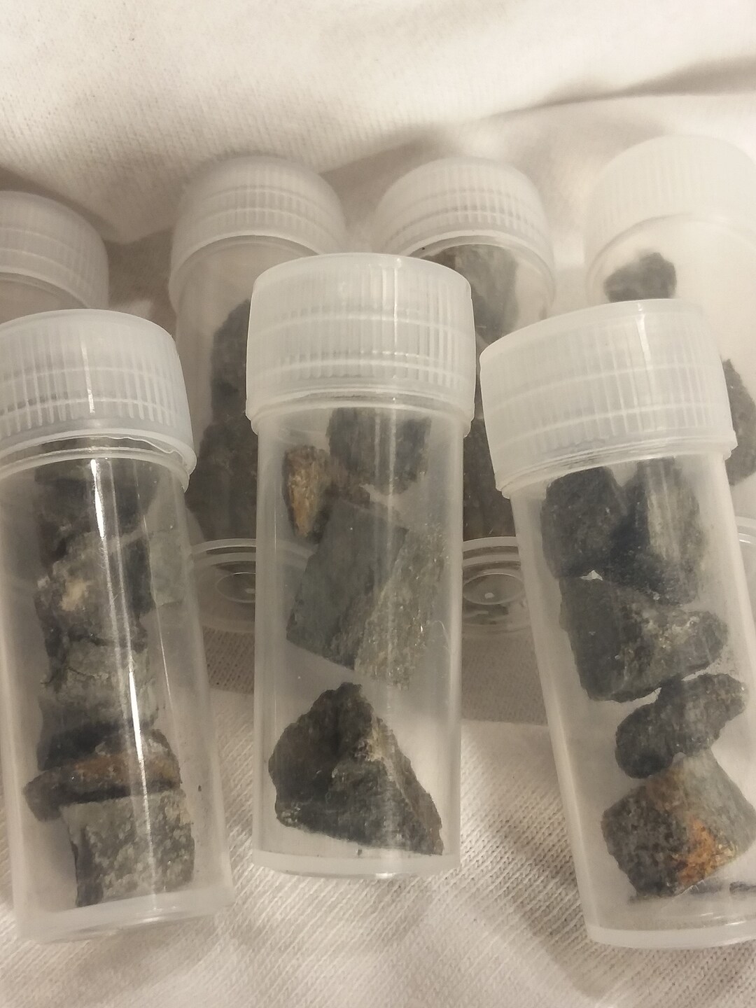 Cumberlandite Rock Chunks (2 Vials): Rhode Island State Rock, Magnetic ...
