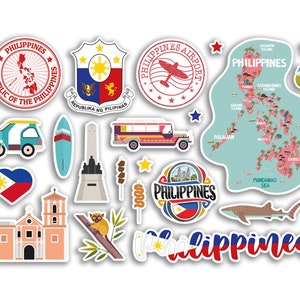 A5 Sticker Sheet Philippines Landmarks Vinyl Stickers - Etsy UK