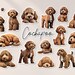 A5 Sticker Sheet Cockapoo Vinyl Stickers Golden Dog Puppy Cavapoo Pets ...