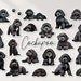 A5 Sticker Sheet Black Cockapoo Vinyl Stickers Dogs Puppy Cavapoo Pets ...