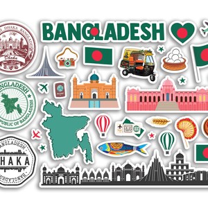 A4 Sticker Sheet Turkey Landmarks Vinyl Stickers Turkish Istanbul Map ...