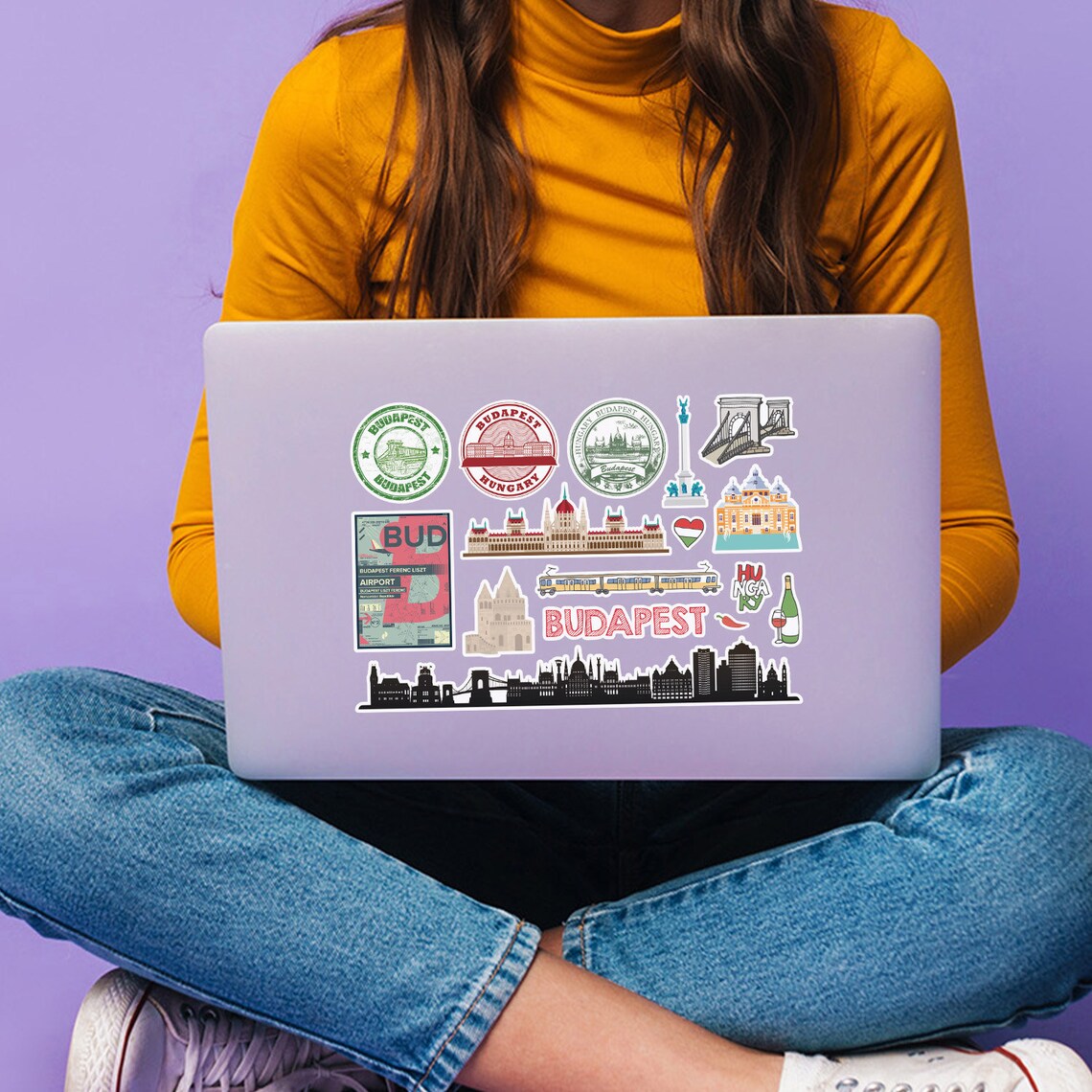 A5 Sticker Sheet Budapest Landmarks Vinyl Stickers - Hungary City ...