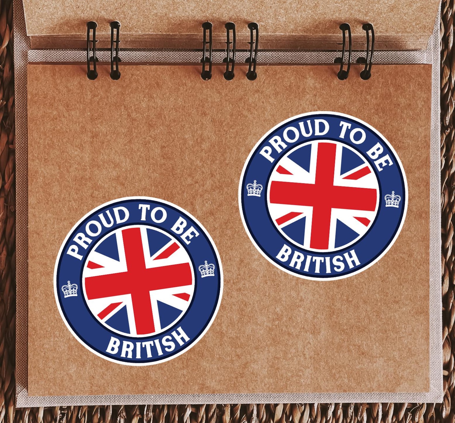 2 X 10cm Proud to Be British Vinyl Stickers - Union Jack Flag United ...