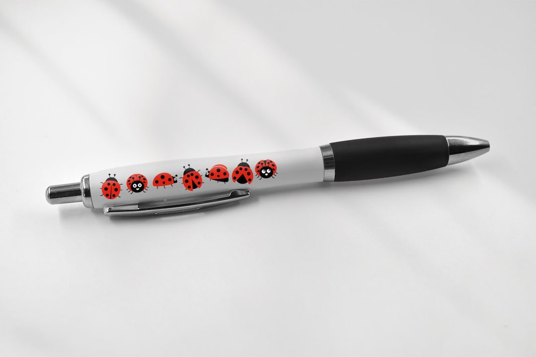 1 X Ladybird Black Pen Ladybug Insect Animals Stationary School ...