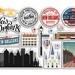A5 Sticker Sheet Hanoi Landmarks Vinyl Stickers Vietnam Asia Beach ...