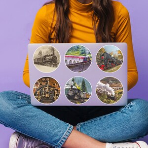 6 X 10cm Steam Train Vinyl Stickers - Jacobite Glenfinnan Viaduct ...