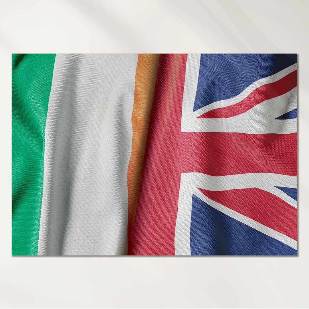 1 X Ireland Union Jack Flag Poster - Irish Mixed Flags UK GB United ...