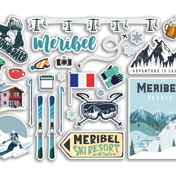 Ski Stickers - Etsy