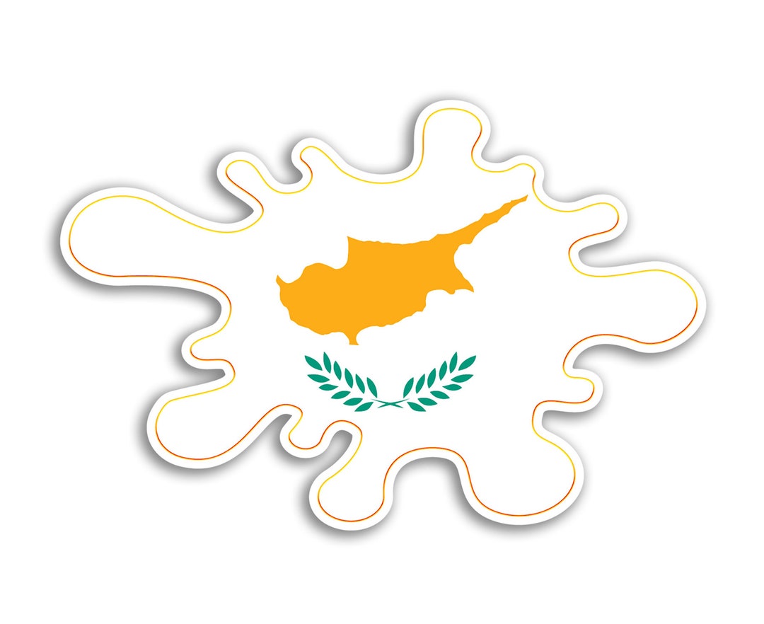2 X 15cm Cyprus Flag Vinyl Stickers - Cypriot Europe Travel Holiday ...