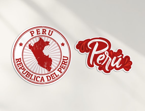2 X 10cm Peru Vinyl Stickers Country City Map Flag Holiday - Etsy