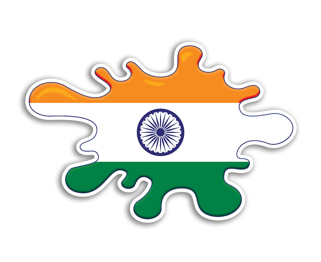 2 X 15cm India Flag Vinyl Stickers - Indian Asia Travel Holiday City ...