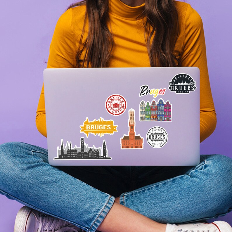 A5 Sticker Sheet Bruges Landmarks Vinyl Stickers Brugge - Etsy UK
