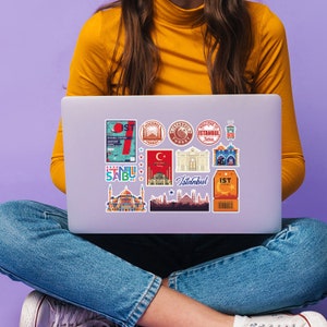 A5 Sticker Sheet Istanbul Landmarks Vinyl Stickers - Turkey Turkish ...