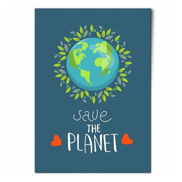 Save the Planet Poster - Etsy UK