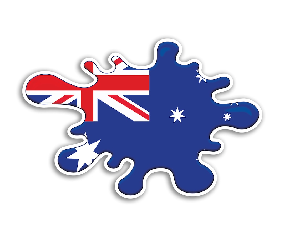 2 X 15cm Australia Flag Vinyl Stickers Australasia Travel Holiday City ...