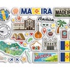A4 Sticker Sheet South Africa Landmarks Vinyl Stickers African City Map ...