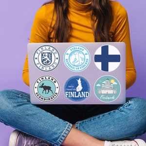 6 X 10cm Finland Vinyl Stickers - Finnish Country City Travel Map Flag ...