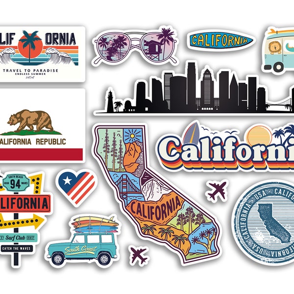 California American Flag Sticker - Etsy