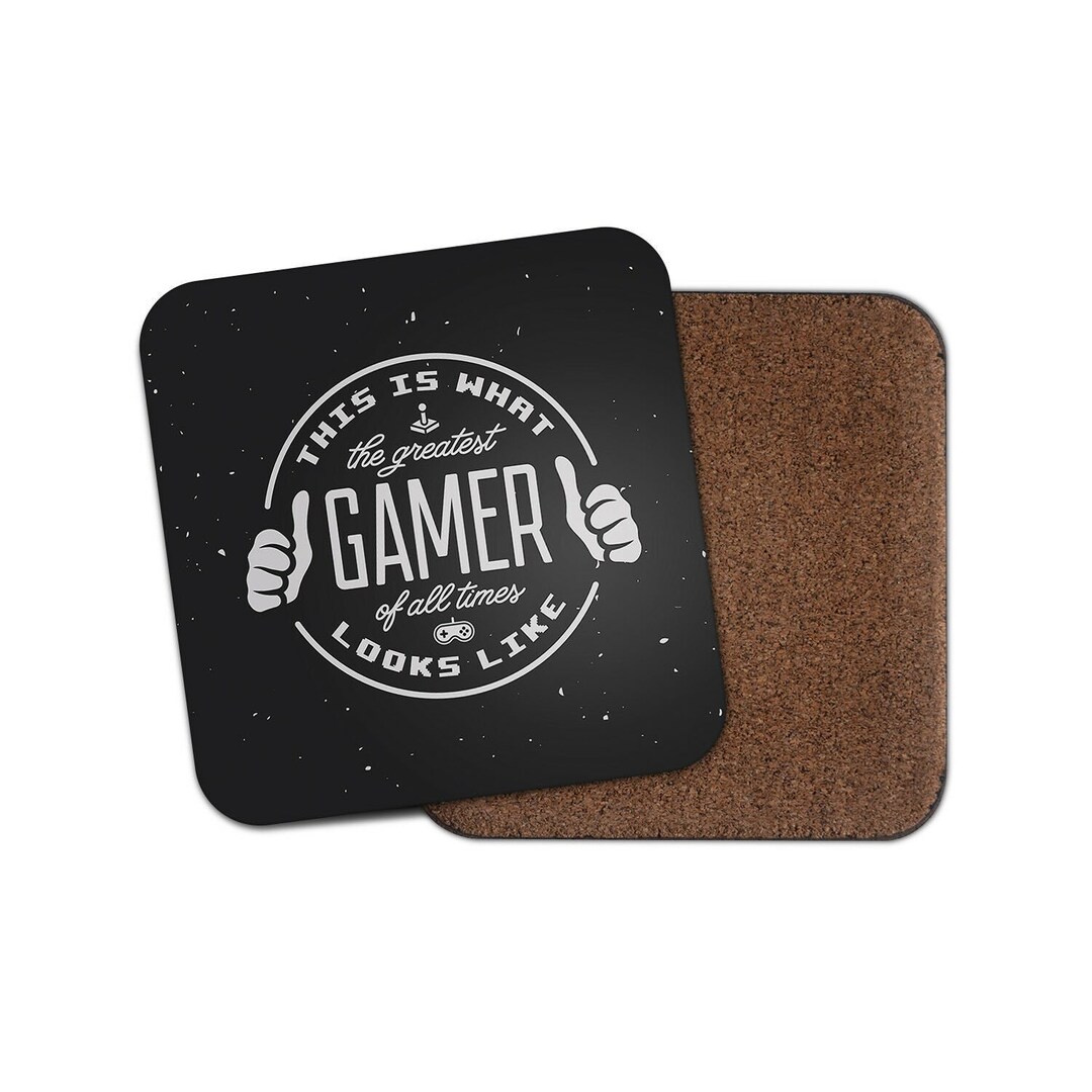 The Greatest Gamer Coaster Game Gaming Kids Teen Teenager - Etsy
