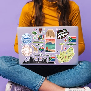 A4 Sticker Sheet South Africa Landmarks Vinyl Stickers - African City ...