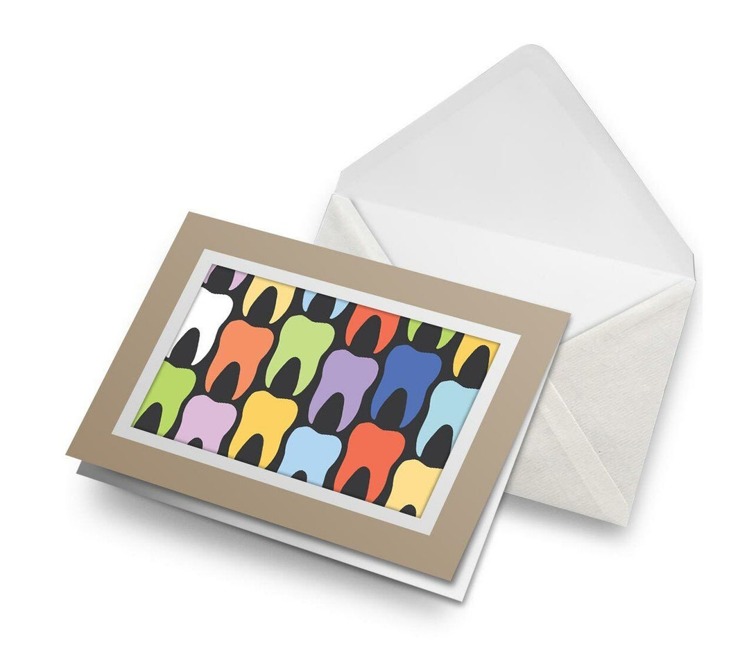 Greeting Cards insert Teeth Tooth Dentist Dental Funky Blank Greetings ...