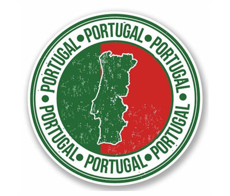 2 X 10cm Portugal Vinyl Stickers Map Europe Portuguese - Etsy