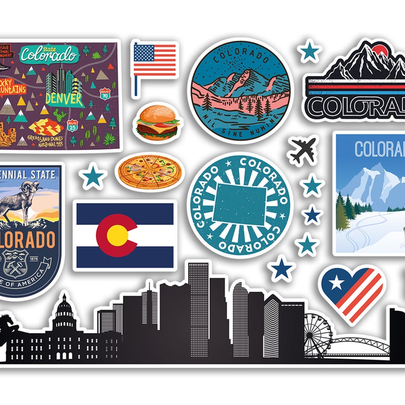 Colorado Travel Stickers - Etsy UK