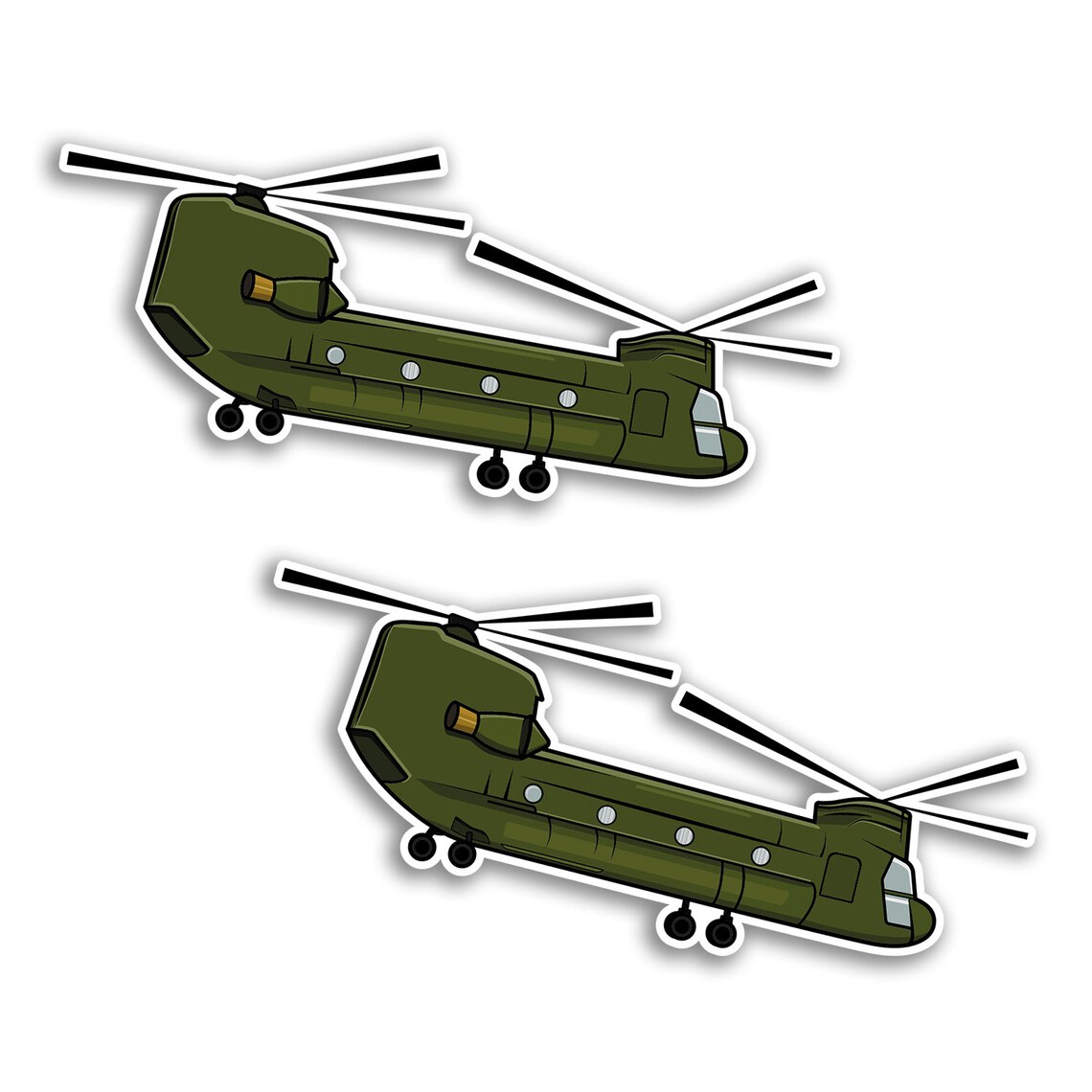 Chinook Helicopter Vinyl Stickers - Military RAF Army Soldier Chinooks ...