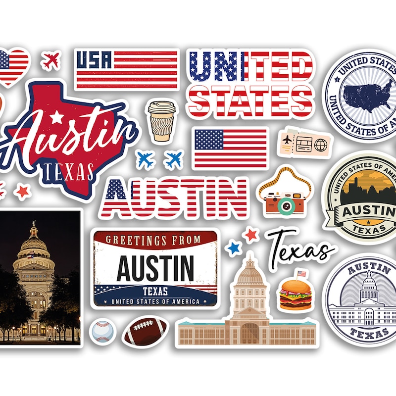 Car Sticker States Map - Etsy UK