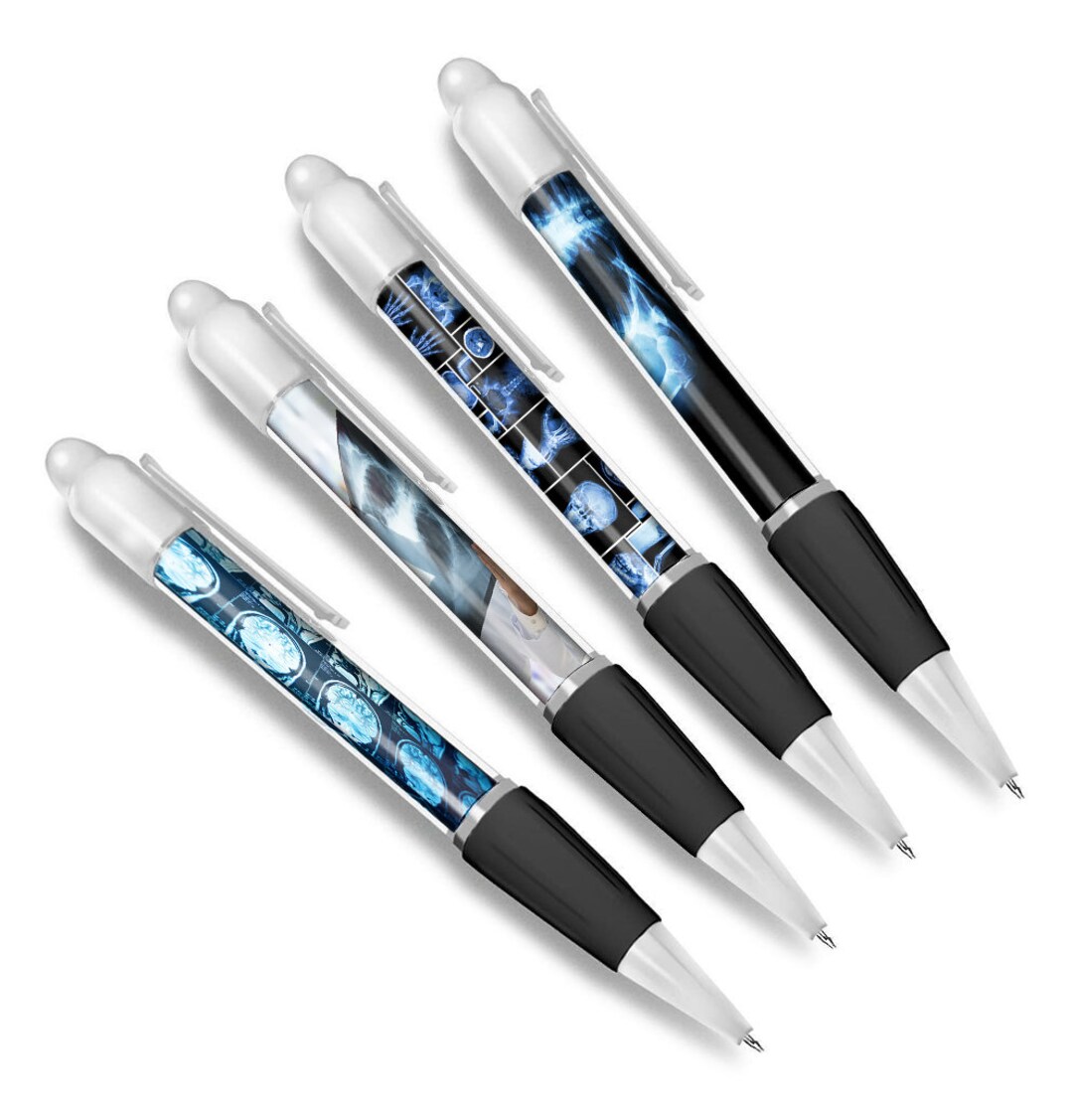Set of 4 Xray White Ballpoint Pens - Radiology Doctor Bones Nurse ...