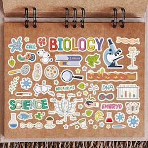 A4 Sticker Sheet Biology Vinyl Stickers - Science Triple Exams Fan ...