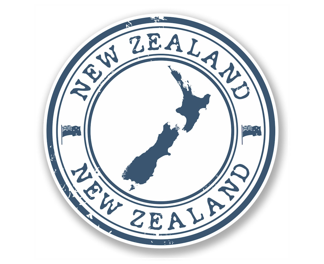 2 X 10cm New Zealand Vinyl Stickers - Map Travel Adventure World ...