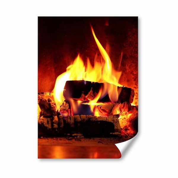 Fireplace Poster - Etsy