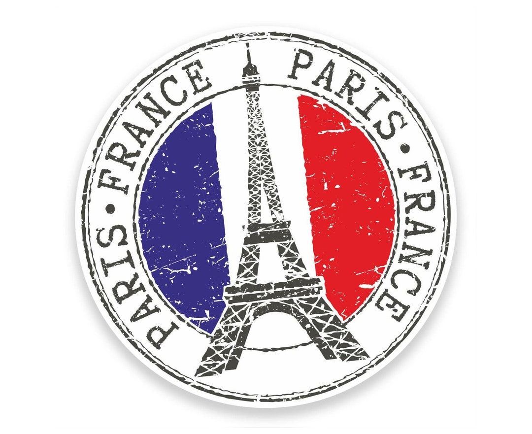 2 X 10cm Paris France Vinyl Stickers - French Eiffel Tower Travel ...