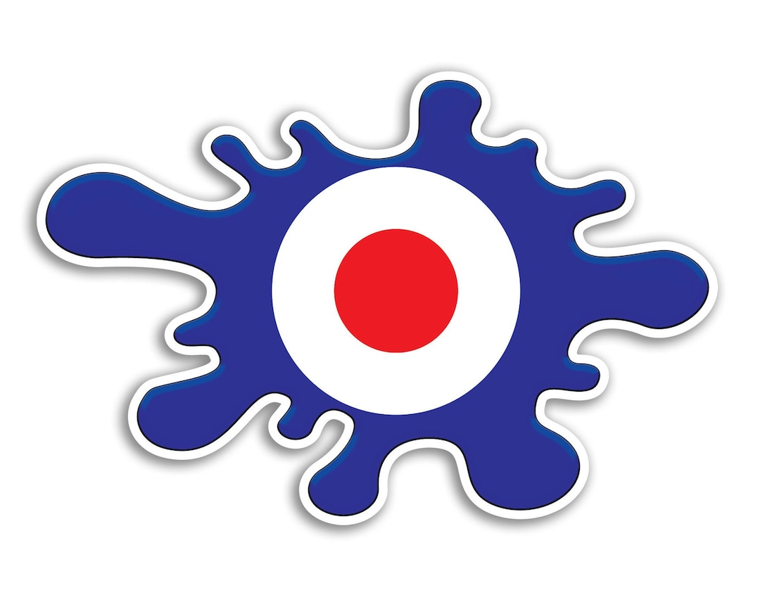 2 X 15cm RAF Roundel Flag Vinyl Stickers - Mod Military Travel Holiday ...