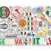 A5 Sticker Sheet Genova Landmarks Vinyl Stickers Italy Italian Stamps ...