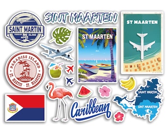 St Maarten Sticker - Etsy