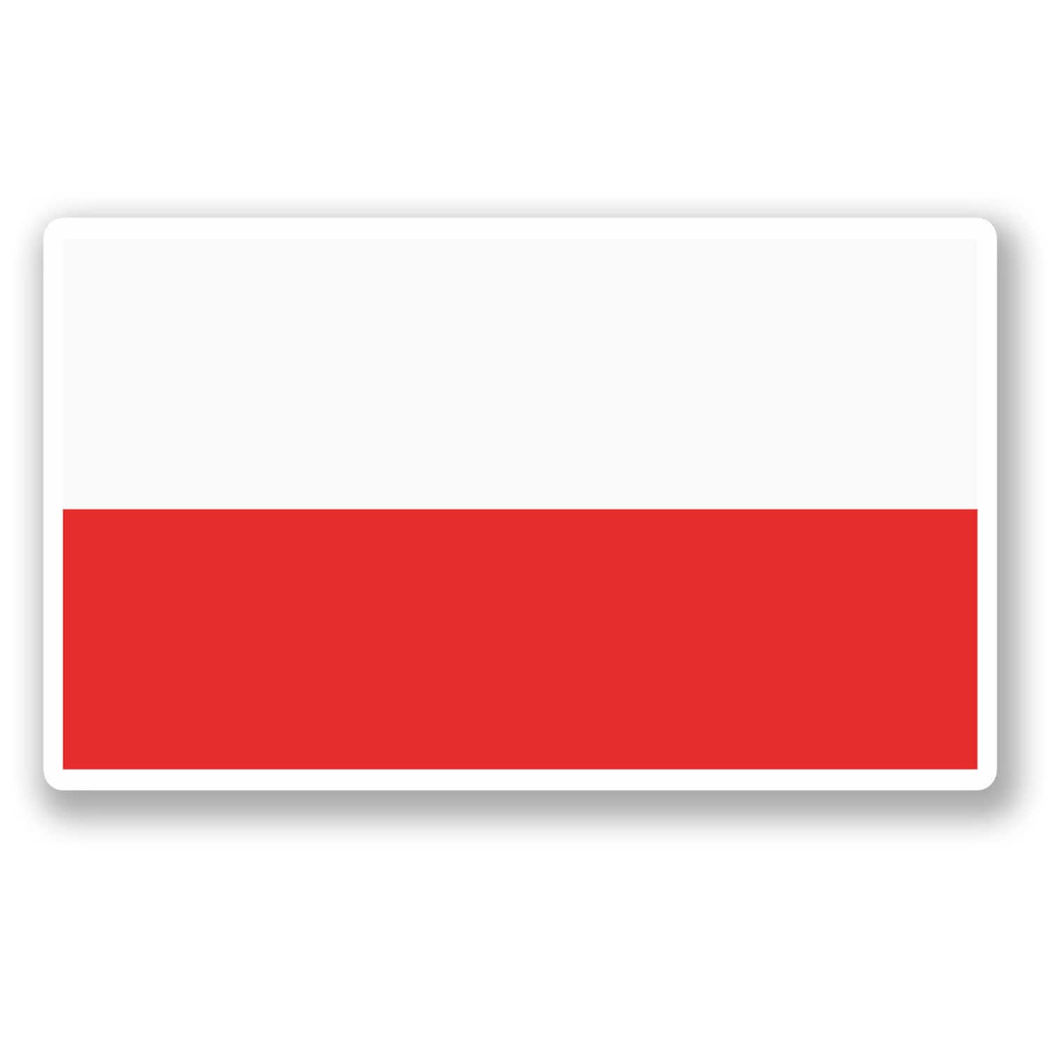 2 X 10cm Poland Flag Vinyl Stickers Polish Europe Travel - Etsy UK