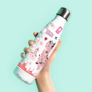 A5 Sticker Sheet Albania Pink Landmarks Vinyl Stickers Albanian Map ...