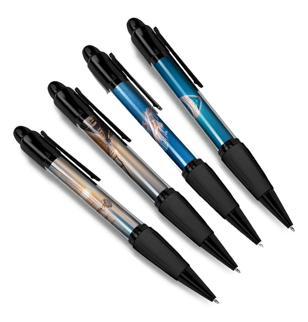 Set of 4 Cruise Ship Black Ballpoint Pens Cruising Boat World Travel ...