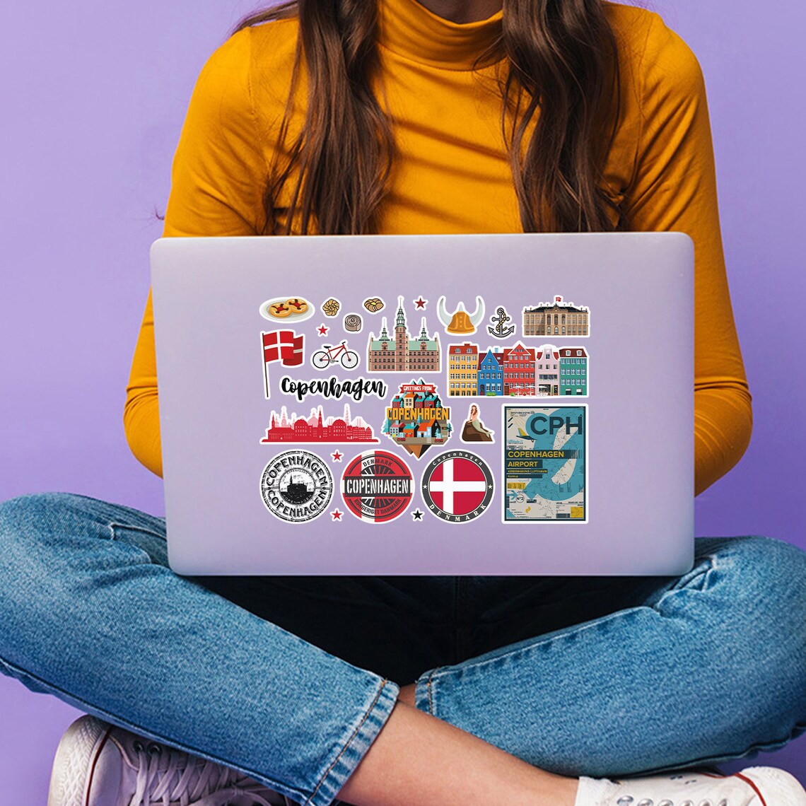 A5 Sticker Sheet Copenhagen Landmarks Vinyl Stickers Denmark - Etsy UK