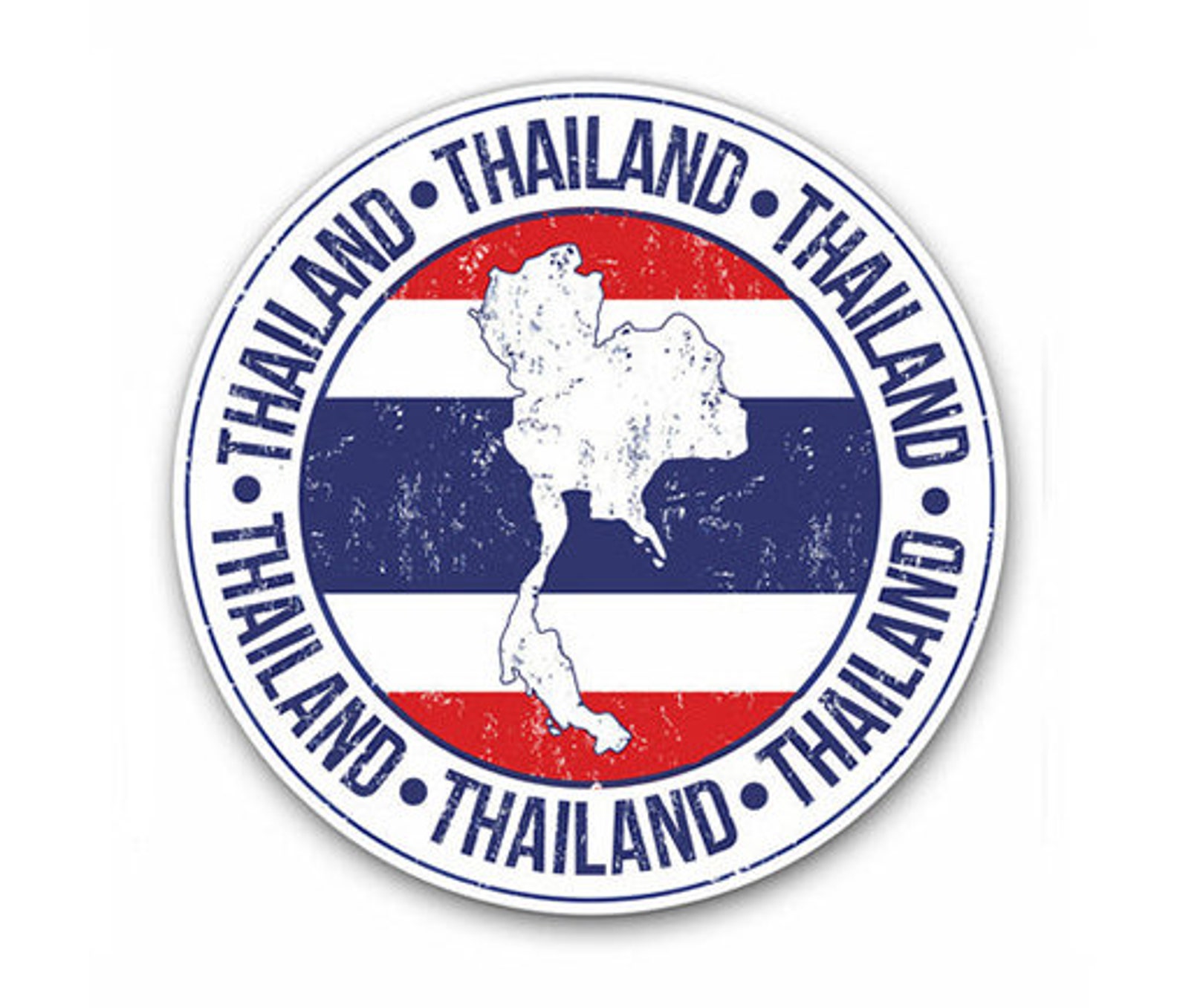 2 X 10cm Thailand Vinyl Stickers Map Adventure Thai Tourism - Etsy