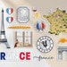 A5 Sticker Sheet France Landmarks Vinyl Stickers - French Paris Eiffel ...