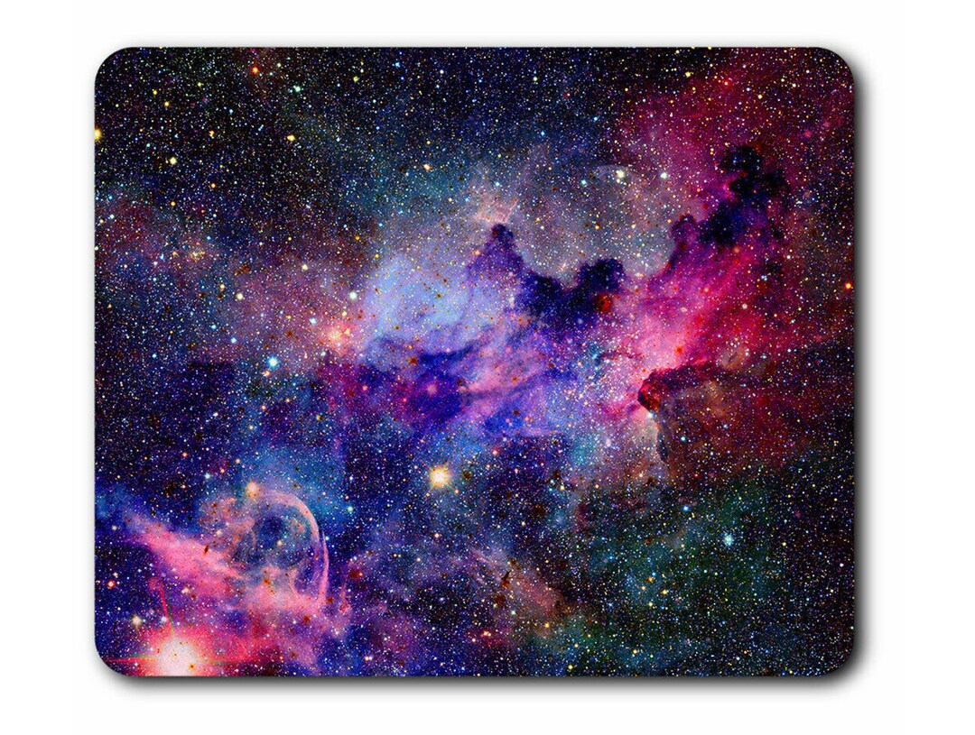 1 X Pink Nebula Mouse Mat - Space Solar System Science Desk Accessories ...