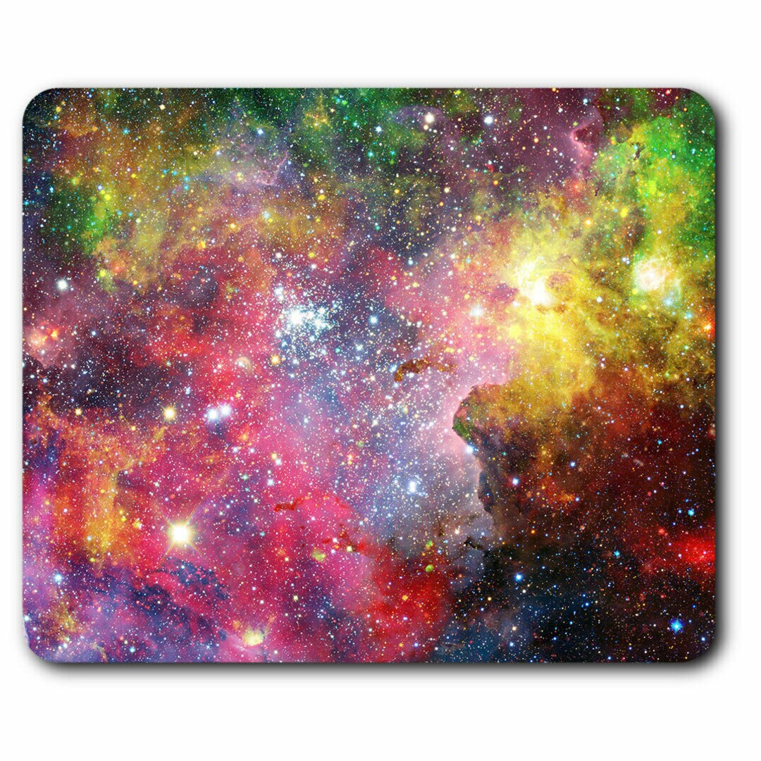 1 X Nebula Space Mouse Mat - Colourful Solar System Galaxy Accessories ...